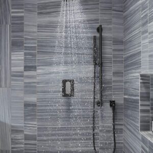 Kohler 24805-BL Parallel™ 2.5 gpm single-function showerhead with Katalyst air-induction technology