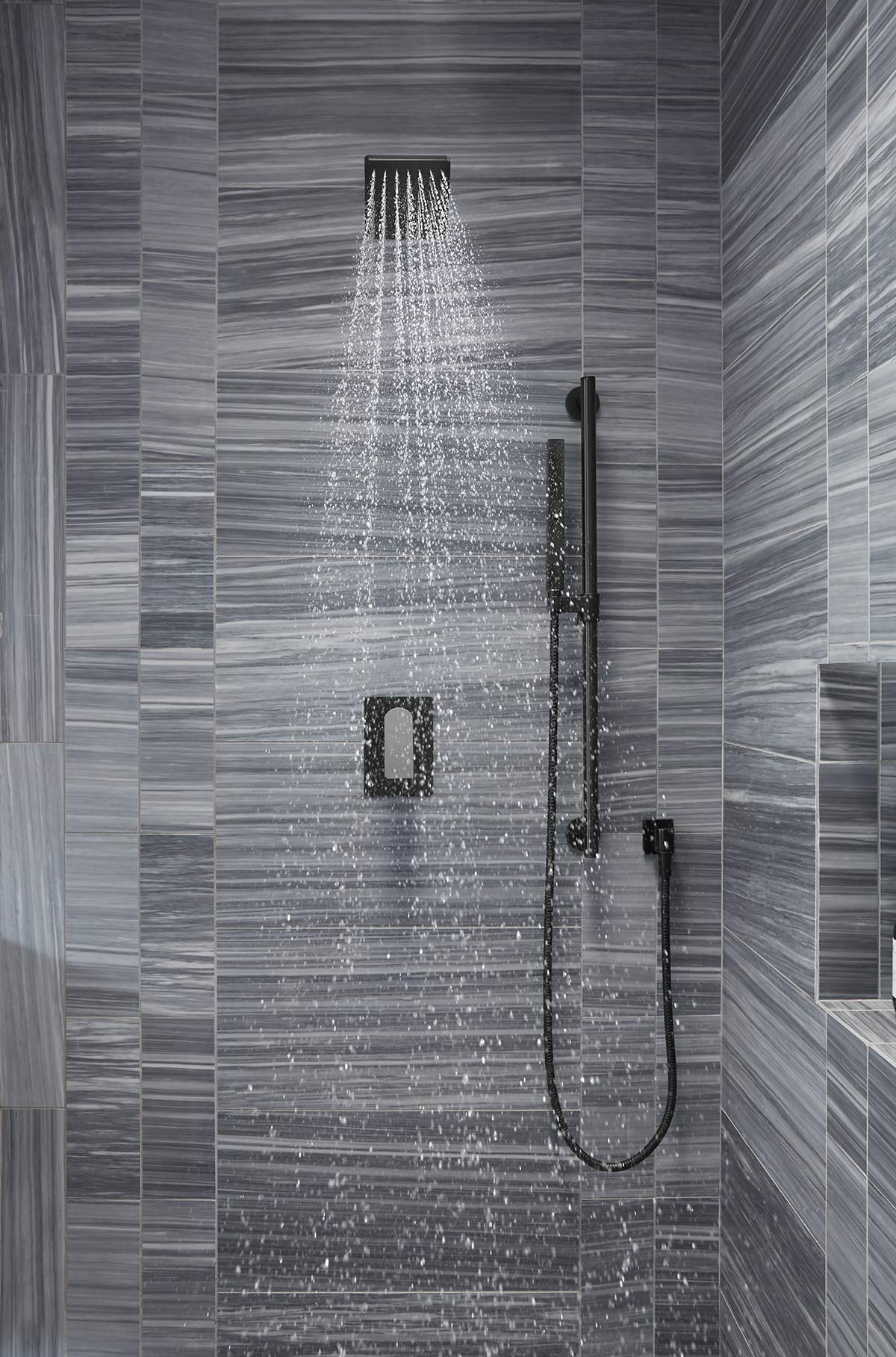 Kohler 24805-BL Parallel™ 2.5 gpm single-function showerhead with Katalyst air-induction technology