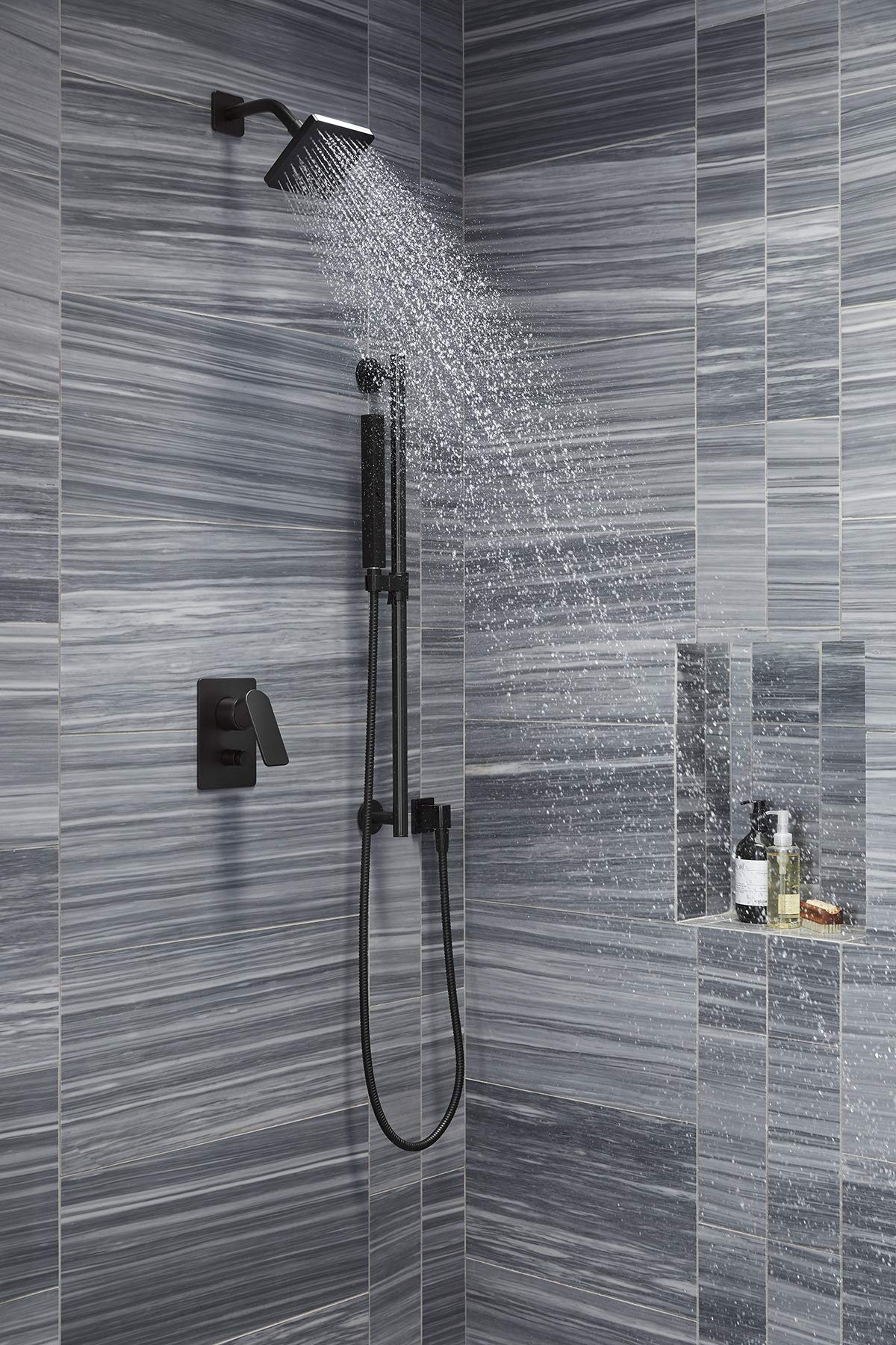 Kohler 24805-BL Parallel™ 2.5 gpm single-function showerhead with Katalyst air-induction technology