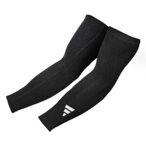 adidas unisex arm sleeves, black, small medium us