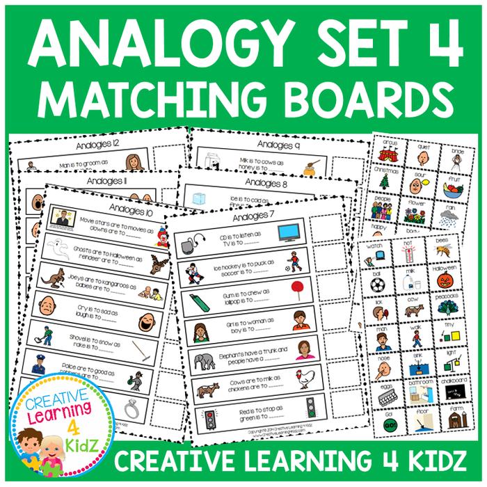 Analogy Matching Boards Set 4