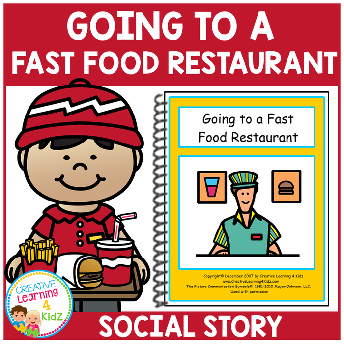 Going to a Fast Food Restaurant Social Storybook