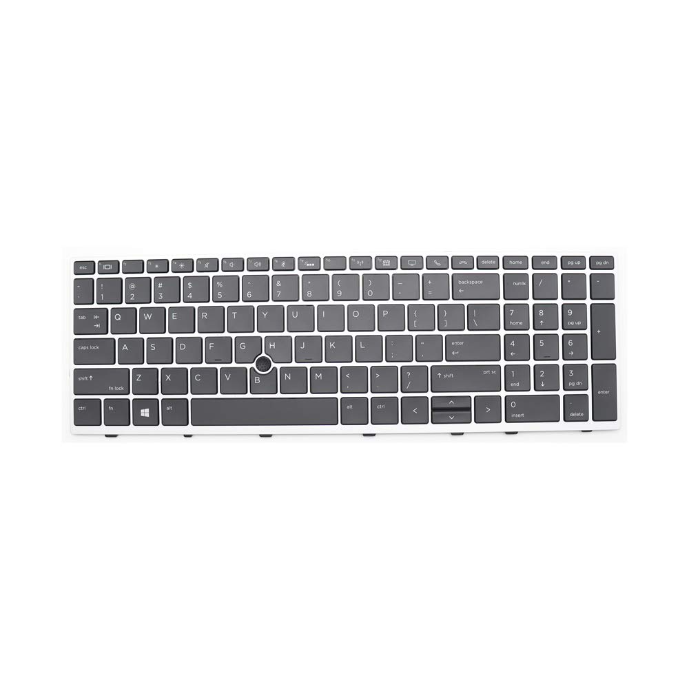 New Replacement Laptop Keyboard Compatible with HP Elitebook 850 g5 855 G5 850 G6 750 G5 755 G5 Zbook 15u G5 G6 US L11999-001 Backlit