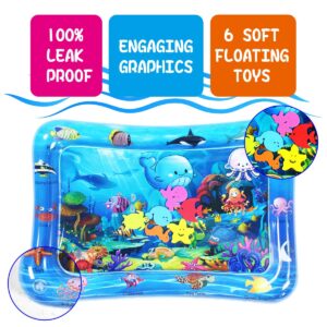 SUNSHINE-MALL Infant Toys, Tummy time Baby Toys, Inflatable Play Mat Water Cushion Baby Toys, Fun Early Development Activity Play Center for Newborn (70 x 50 cm)