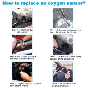 JDMON Compatible with O2 Oxygen Sensor Upstream & Downstream Chevrolet GMC Silverado 1500 /Tahoe 5.3L, Sierra 1500/Yukon 2003 2004 2005,Replaces 21546, SG1857,234-4668,15284, Set of 4