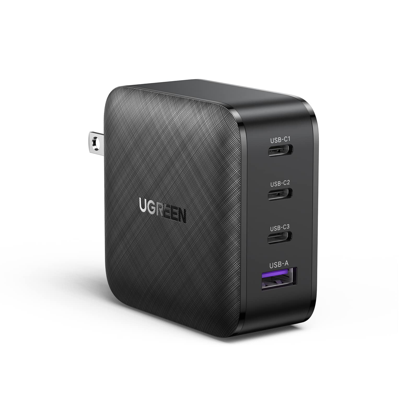 UGREEN 65W USB C Charger 4 Ports USB C Power Adapter GaN PD Fast Wall Charger Compatible with MacBook Pro/Air M2, Dell XPS 13, iPad Pro/Air, iPhone 15 Pro Max/14, Galaxy S23, Steam Deck, and More