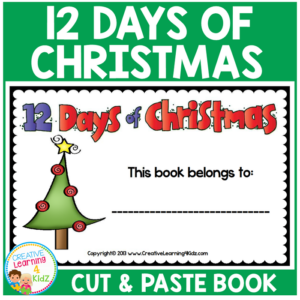 twelve days of christmas cut & paste book