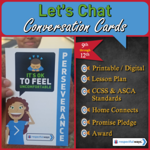 social emotional learning | perseverance | it’s ok to feel uncomfortable conversation cards | high school