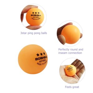 Ping Pong Balls 3 Star Resilient Advanced Training 40+ Table Tennis Balls 100 Pack (White)