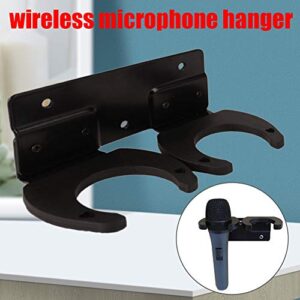 BNYTXV Microphone Stand, Wireless Microphone Double Hook Hanger Holder