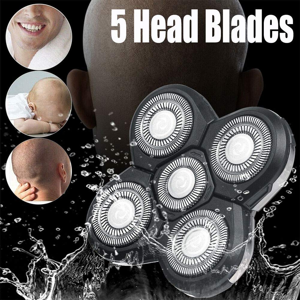 5 Head Shaver Replacement, Shaver Replacement Heads, Easy Install Electric Razor Replacement, Beard Cutter Replacement Blade