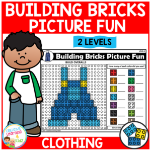 building bricks picture fun: clothing