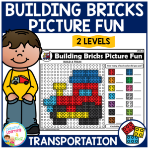 building bricks picture fun: transportation