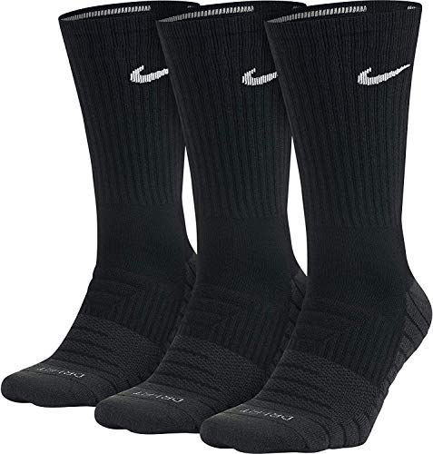 Unisex Nike Everyday Max Cushion Crew Training Sock (SIZE LARGE, 3 Pairs)