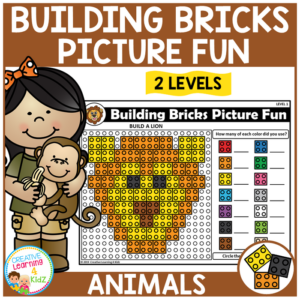 building bricks picture fun: animals