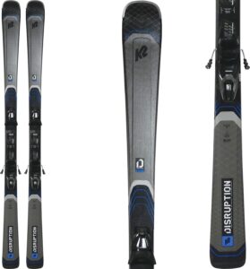 2021 k2 disruption 76 skis w/ m2 10 bindings (163 cm)