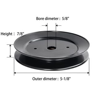 Yeerch Spindle Pulley Replace for Ariens 21546127 AYP 129861 153535 173436 Dixon Husqvarna Poulan 532129861 532153535 532173436 STENS 275-284 Oregon 44-370