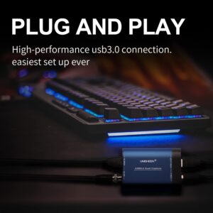 UNISHEEN USB 3.0 HDMI SDI Dual Input Capture Card, Video Broadcast Game Live Stream, HDMI to USB 3.0 HD 1080P Live Streaming Video Grabber Converter