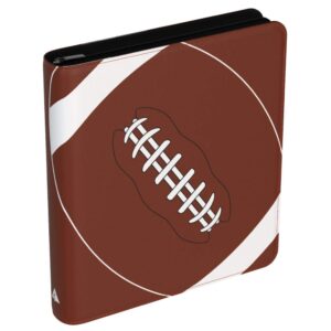 rayvol 720 pockets football card binder for trading cards, fit 720 cards with 40 sleeves included, 3 d-ring album for card collection storage