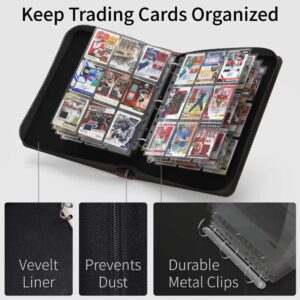 Rayvol 720 Pockets Football Card Binder for Trading Cards, Fit 720 Cards with 40 Sleeves Included, 3 D-Ring Album for Card Collection Storage