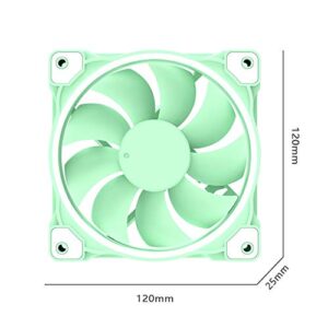 ID-COOLING ZF-12025 Pastel 120mm Case Fan White LED PWM Fan for PC Case/CPU Cooler (Piglet Pink)