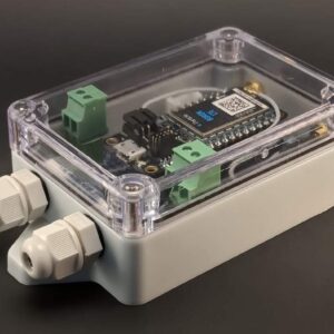 qBoxMini DIY IOT Enclosure Kit (Two SMAs), IOT Enclosure for Arduino MKR Feather ESP32 Cellular LoRa WiFi Board, Waterproof IP65 Enclosure with Glands, prototyping PCB and Two SMA connectors