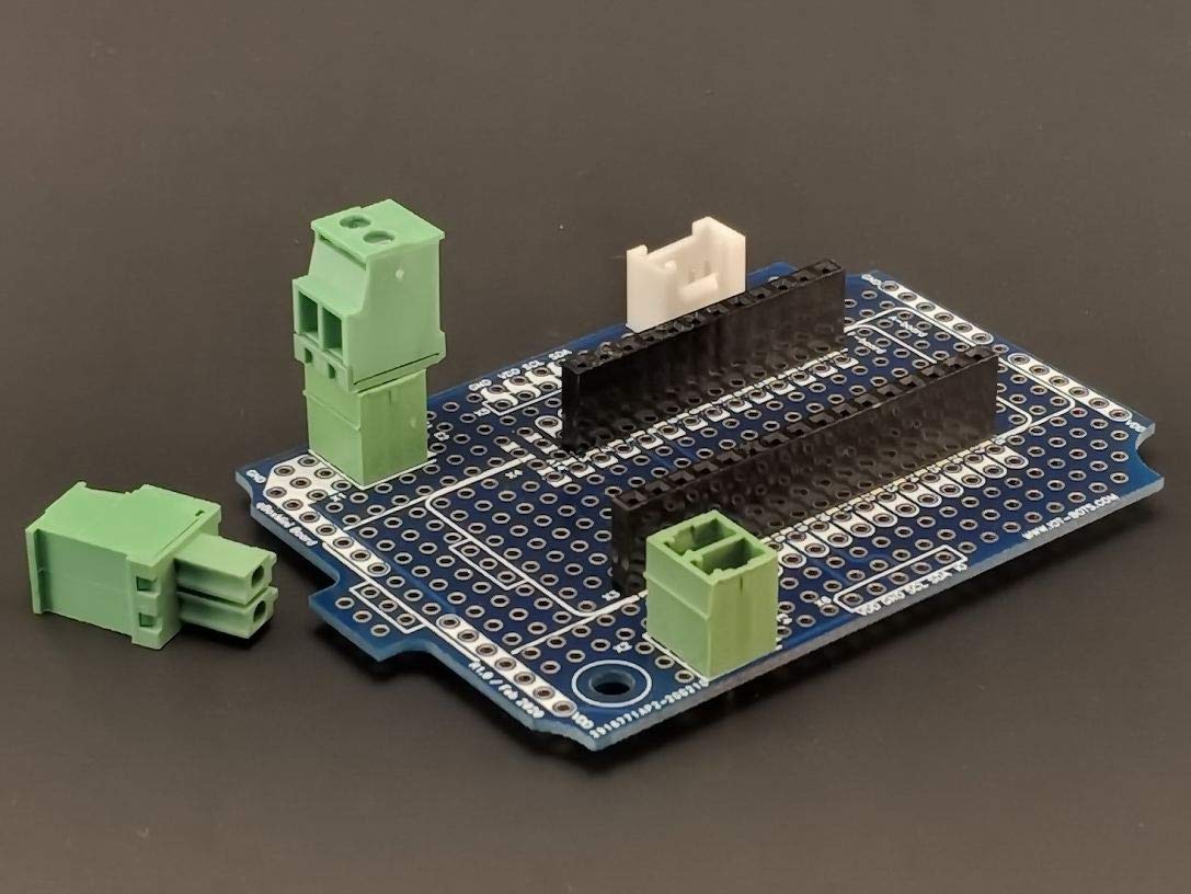 qBoxMini DIY IOT Enclosure Kit (Two SMAs), IOT Enclosure for Arduino MKR Feather ESP32 Cellular LoRa WiFi Board, Waterproof IP65 Enclosure with Glands, prototyping PCB and Two SMA connectors