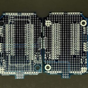 qBoxMini DIY IOT Enclosure Kit (Two SMAs), IOT Enclosure for Arduino MKR Feather ESP32 Cellular LoRa WiFi Board, Waterproof IP65 Enclosure with Glands, prototyping PCB and Two SMA connectors