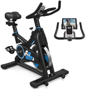 labodi exercise bike, stationary indoor cycling bike, cycle bike for home cardio gym, belt drive workout bike with 35 lbs flywheel, thickened frame upgraded version