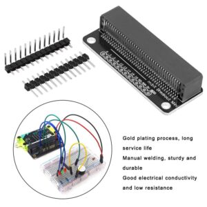 Micro:Bit Edge Connector, Bit Board To A Breadboard Extension Board 2.54Mm Pin, Microbit BBC Expansion Board(black)