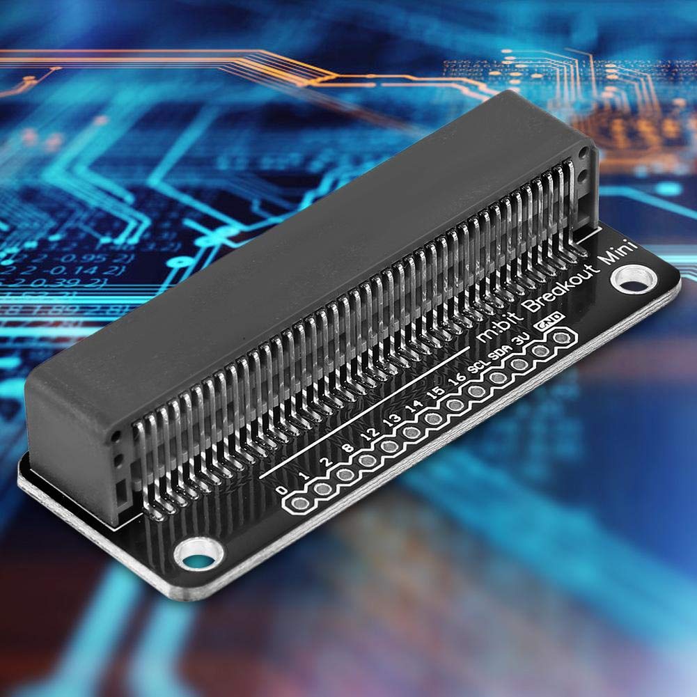 Micro:Bit Edge Connector, Bit Board To A Breadboard Extension Board 2.54Mm Pin, Microbit BBC Expansion Board(black)