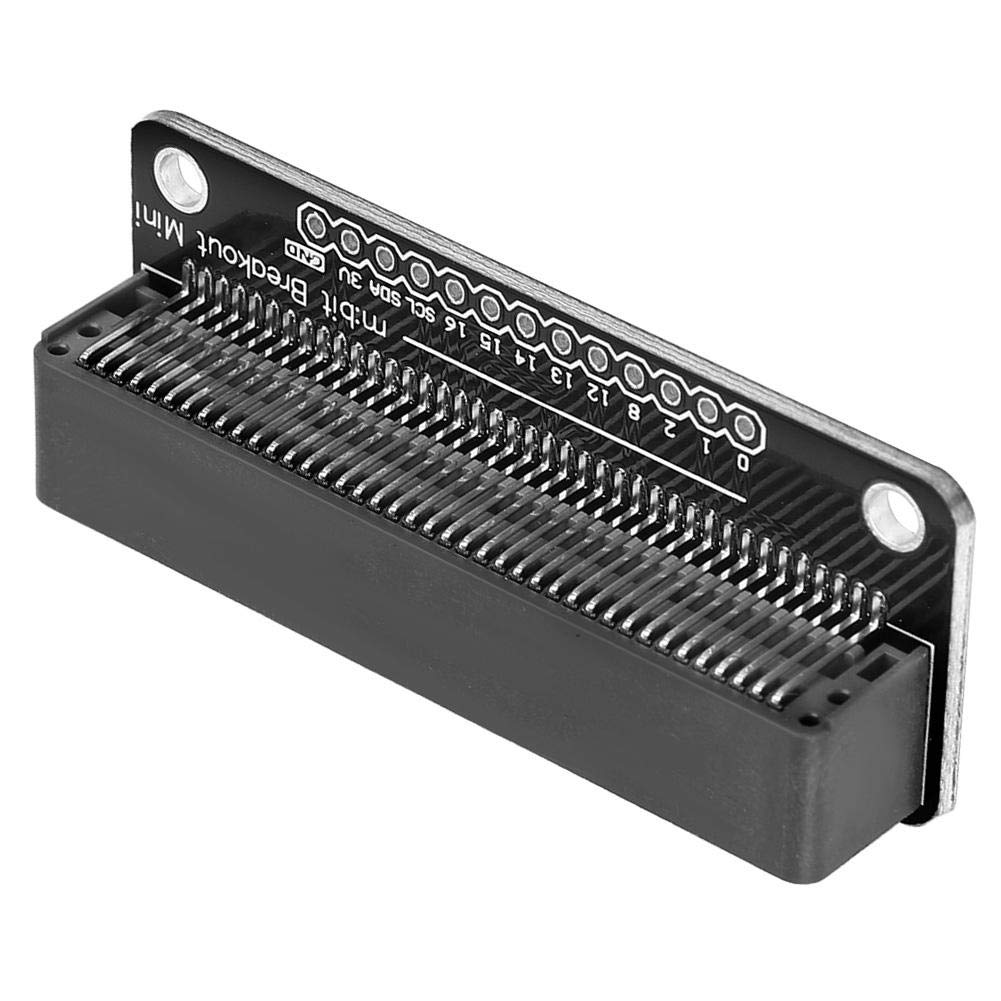 Micro:Bit Edge Connector, Bit Board To A Breadboard Extension Board 2.54Mm Pin, Microbit BBC Expansion Board(black)