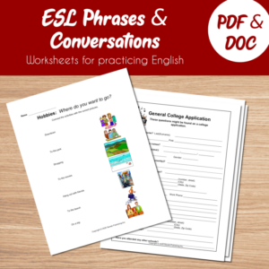 esl phrases and conversations worksheets