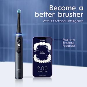 Oral-B iO Series 7 Electric Toothbrush with 1 Replacement Brush Head, Black Onyx, 3 Count (Pack of 1)