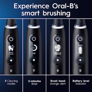 Oral-B iO Series 7 Electric Toothbrush with 1 Replacement Brush Head, Black Onyx, 3 Count (Pack of 1)