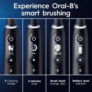 Oral-B iO Series 7 Electric Toothbrush with 1 Replacement Brush Head, White Alabaster