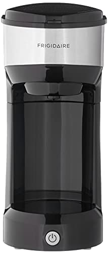 FRIGIDAIRE CULINARY CHEF 1-Cup Single Serve Retro Coffee Maker with Fast Brew Technology & Single Touch Control, Ideal for Tight Places on Countertops or Office Tables, Black