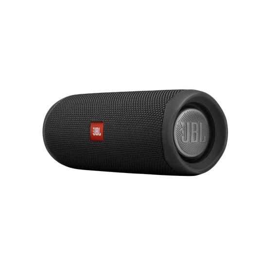 JBL FLIP 5 Portable Speaker IPX7 Waterproof Bundle with gSport Limited Edition Carbon Fiber Case (Black)