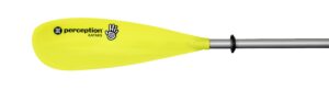 perception kayaks hi five kids kayak paddle | 2-piece aluminum shaft | fiberglass/poly blade | 190cm