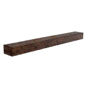 northbeam fireplace mantel wall shelf beam 60"