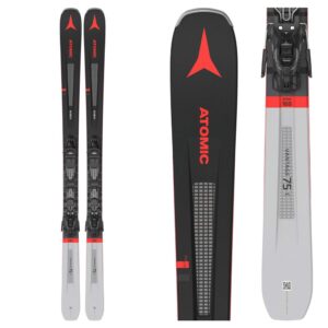 atomic vantage 75 c skis w/m 10 gw bindings mens sz 169cm black/grey