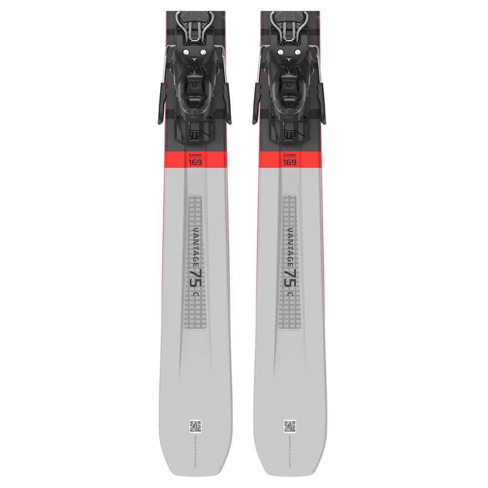 Atomic Vantage 75 C Skis w/M 10 GW Bindings Mens Sz 169cm Black/Grey