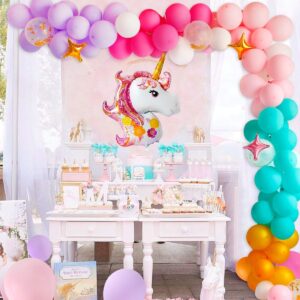 Balloon Arch kit & Balloon Garland Kit, 3 Rolls Balloon Arch Tape Strip with 3 Rolls Balloon Glue Point for Balloon Garland Strip for Birthday Wedding Baby Shower Party to Make Ballon Arch Garland