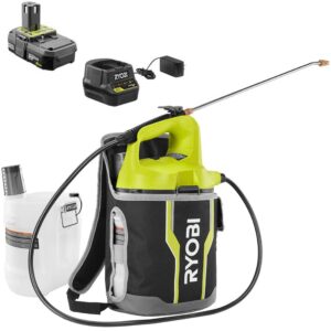 ryobi chemical sprayer kit 18-volt lithium-ion cordless adjustable nozzle 2 gal