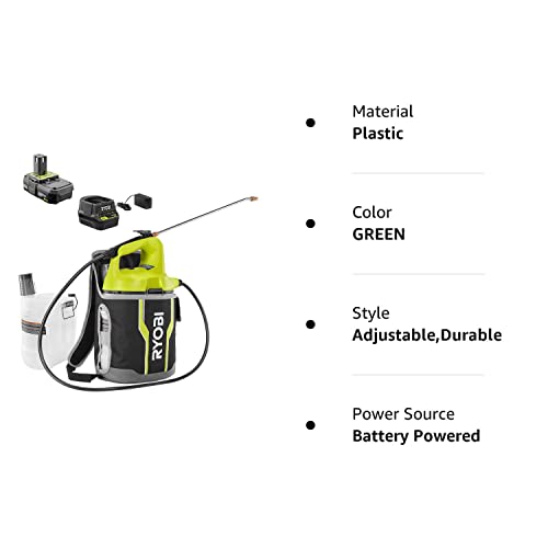 RYOBI Chemical Sprayer Kit 18-Volt Lithium-Ion Cordless Adjustable Nozzle 2 Gal