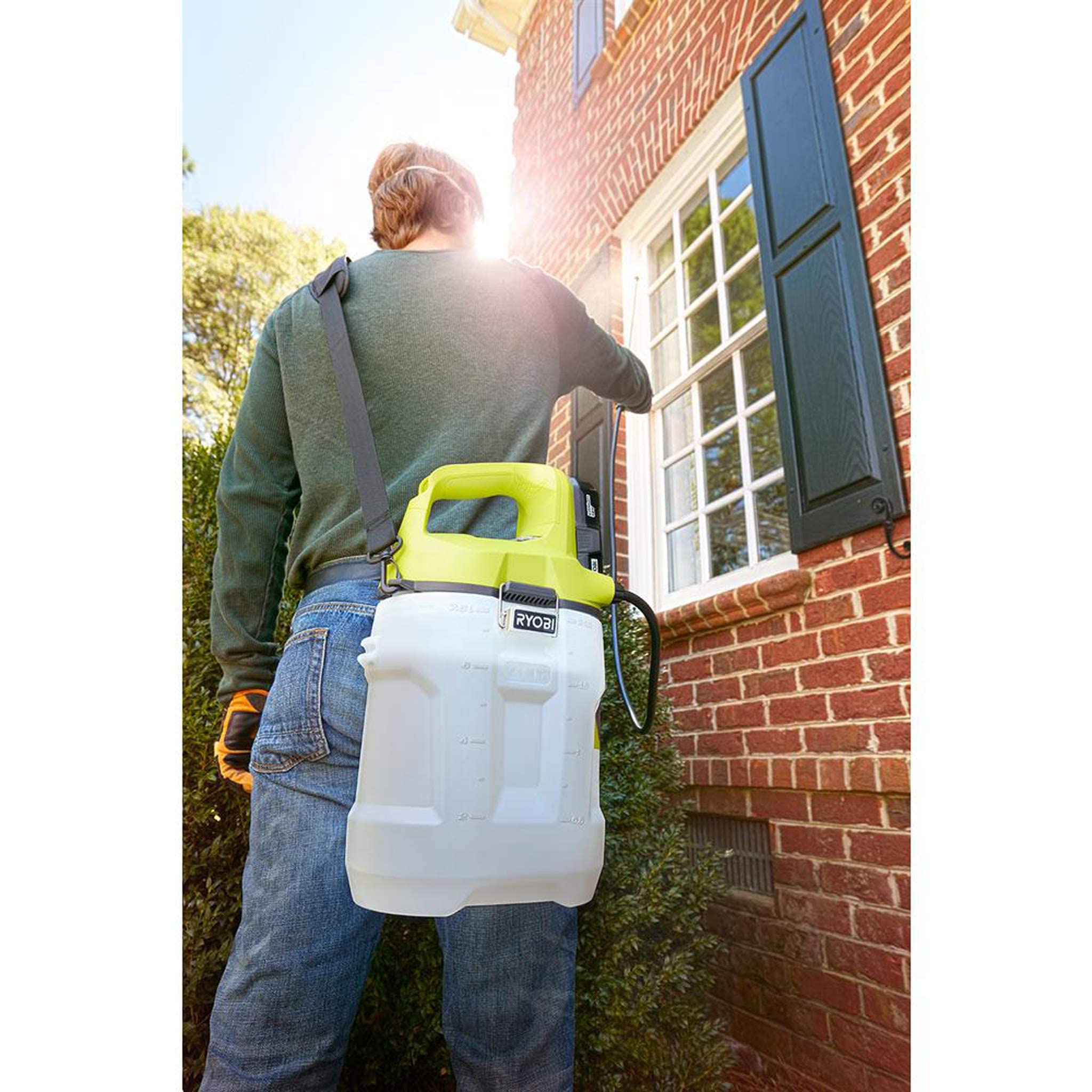 RYOBI Chemical Sprayer Kit 18-Volt Lithium-Ion Cordless Adjustable Nozzle 2 Gal