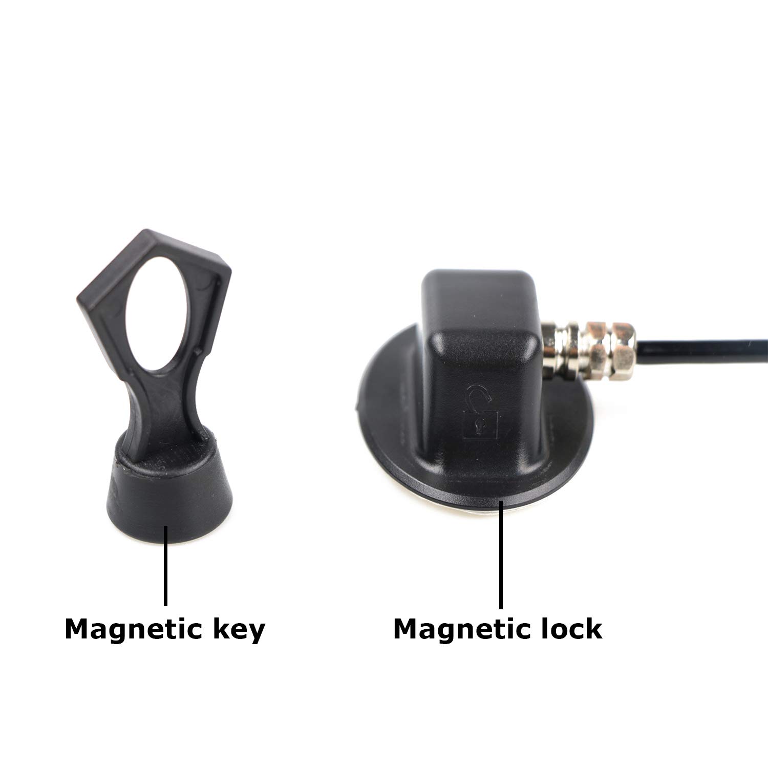 2 Pack Refrigerator Lock with Magnetic, Child Safety Locks, Fridge Freezer Door Lock, for Cabinet Drawer, Convenient - Black