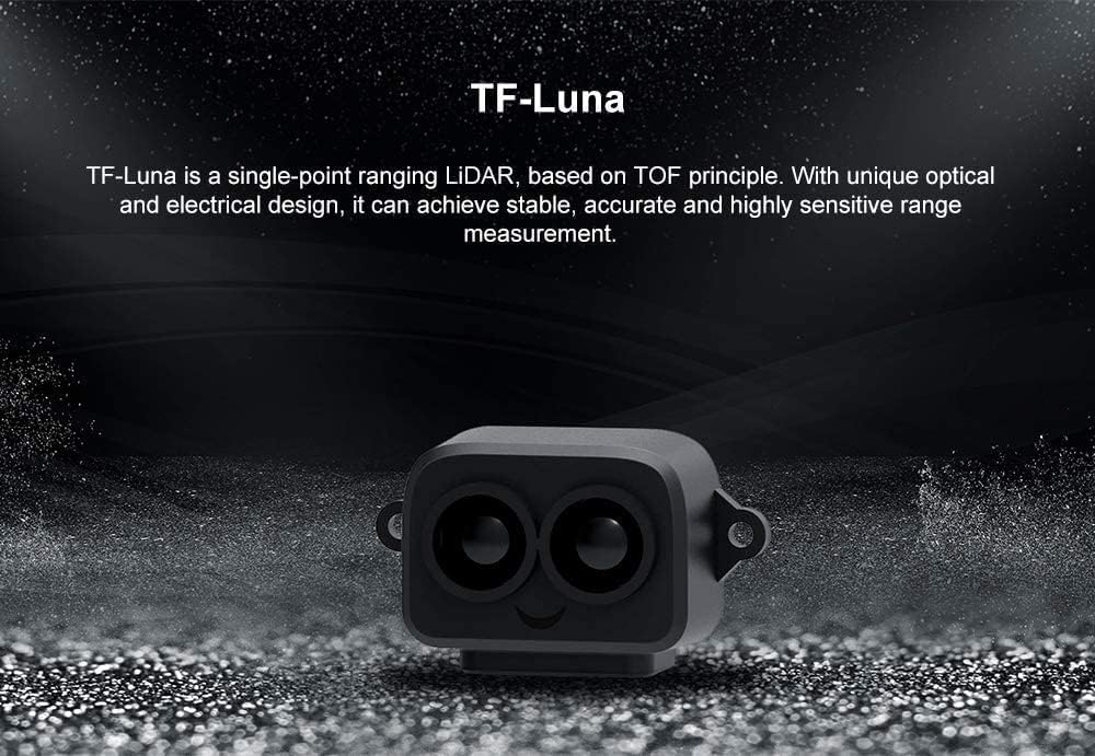 youyeetoo TF-Luna Lidar Sensor Kit, with 1x USB-TTL Adapter 1x Dupont Line, 0.2-8m Measurement Range Distance, Support Raspberry Arduino STM32 MCU for Drone Industrial Sensing Robot Smart Home