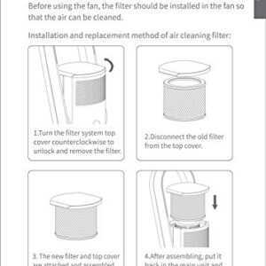 ULTTY H13 HEPA Replacement Filter with Medical Coating, True HEPA Filter For R021/ R020 Purifying Fan, Medium