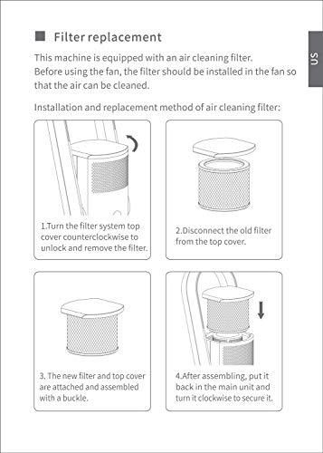 ULTTY H13 HEPA Replacement Filter with Medical Coating, True HEPA Filter For R021/ R020 Purifying Fan, Medium